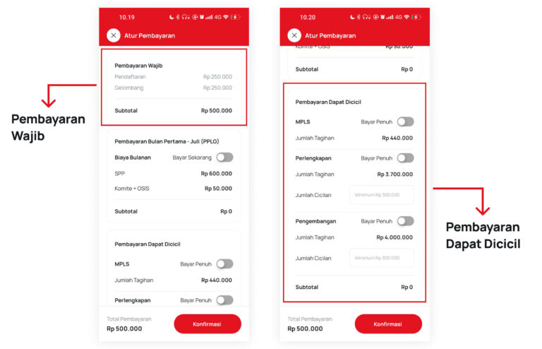 Cara Melakukan Pembayaran Pendaftaran Di Aplikasi SMK MHS